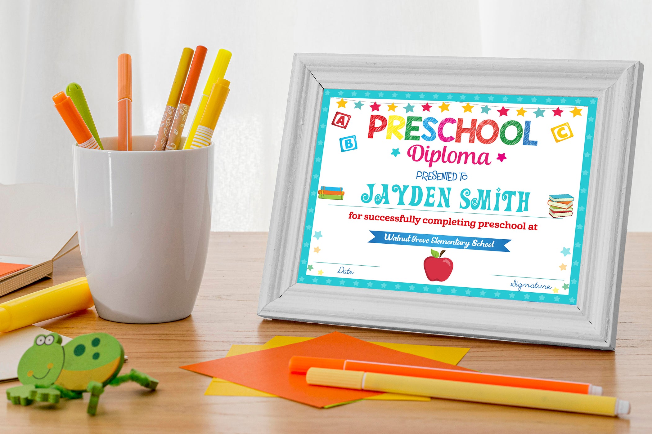 Editable Preschool Certificate Template Bundle, Customizable Preschool ...