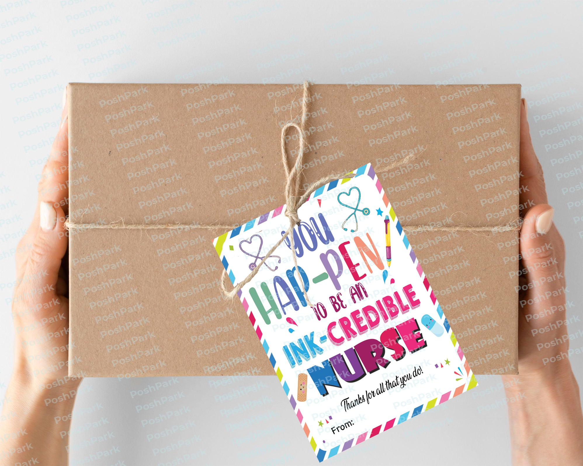 Printable You Happen To Be Ink-Credible Nurse Gift Tags, PDF Nurse App ...