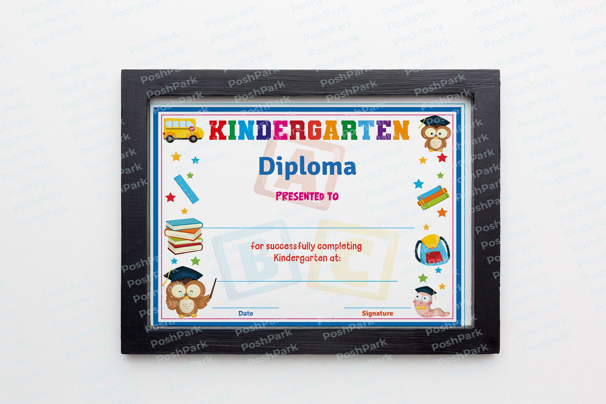 Printable Kindergarten Graduation Certificate Template, PDF Kindergart ...