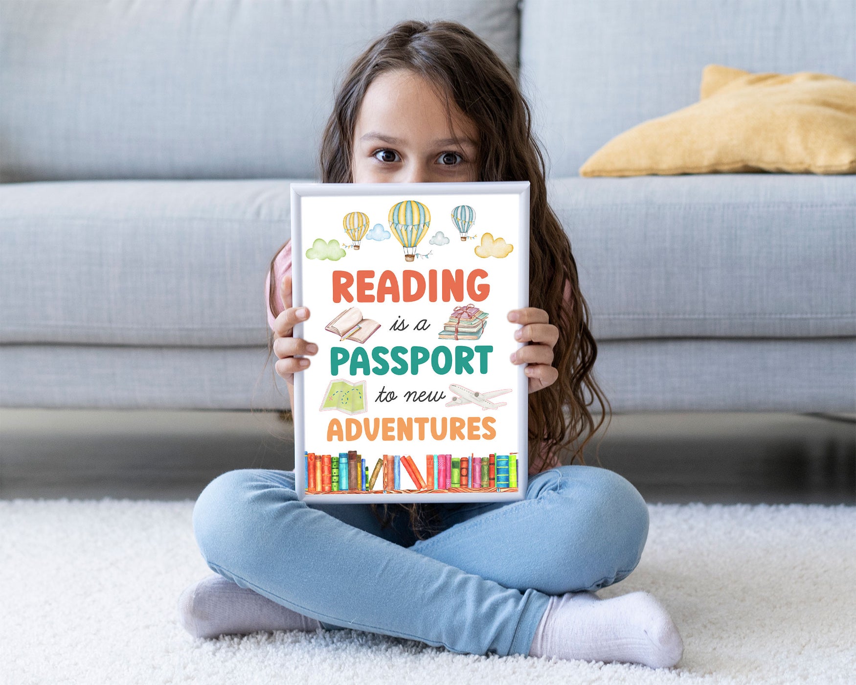 PDF Reading Is A Passport For New Adventures Poster, Printable Classro ...