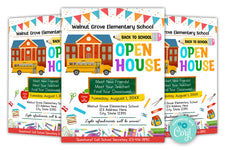 Editable School Open House Flyer Template — Posh Park