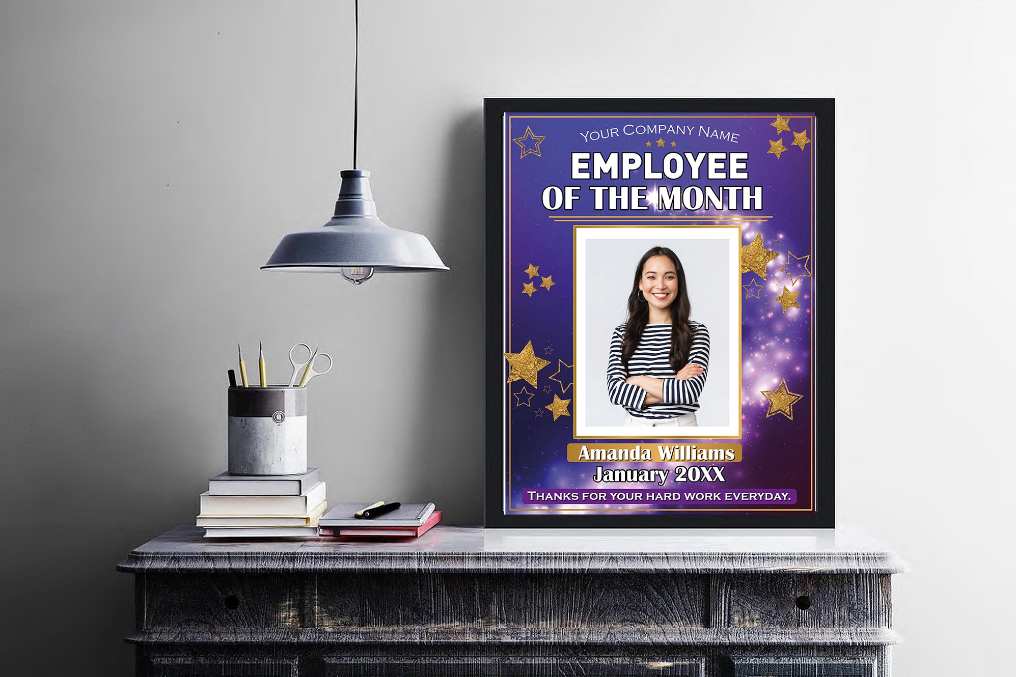 DIY Editable Star Employee Gift, Employee Appreciation, Employee of th ...