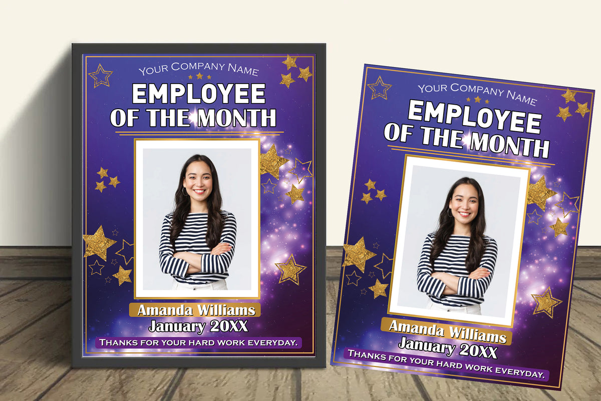 DIY Editable Star Employee Gift, Employee Appreciation, Employee of th ...