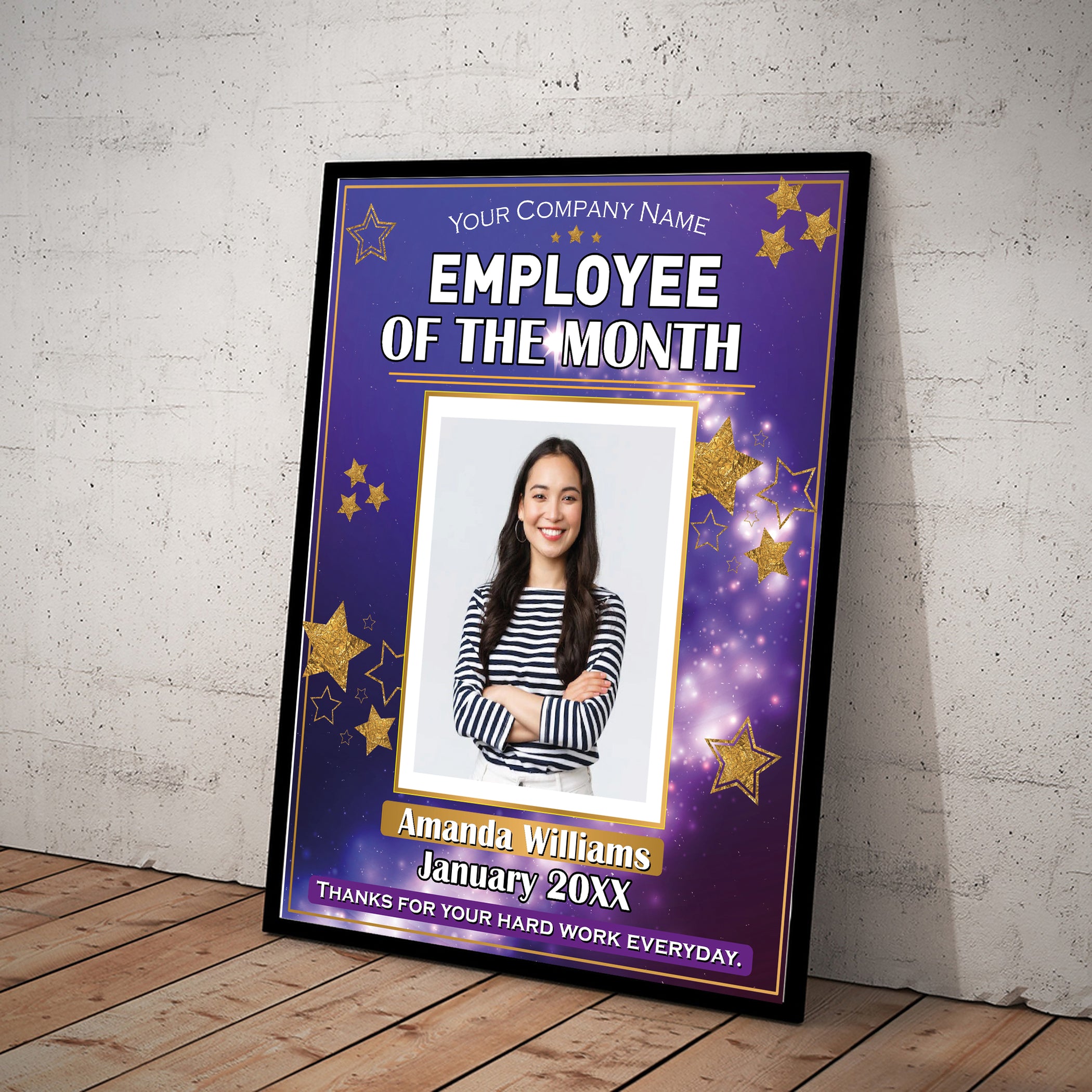 DIY Editable Star Employee Gift, Employee Appreciation, Employee of th ...