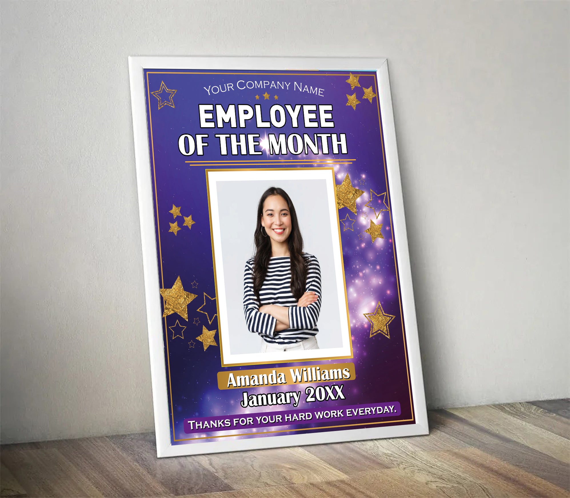 DIY Editable Star Employee Gift, Employee Appreciation, Employee of th ...