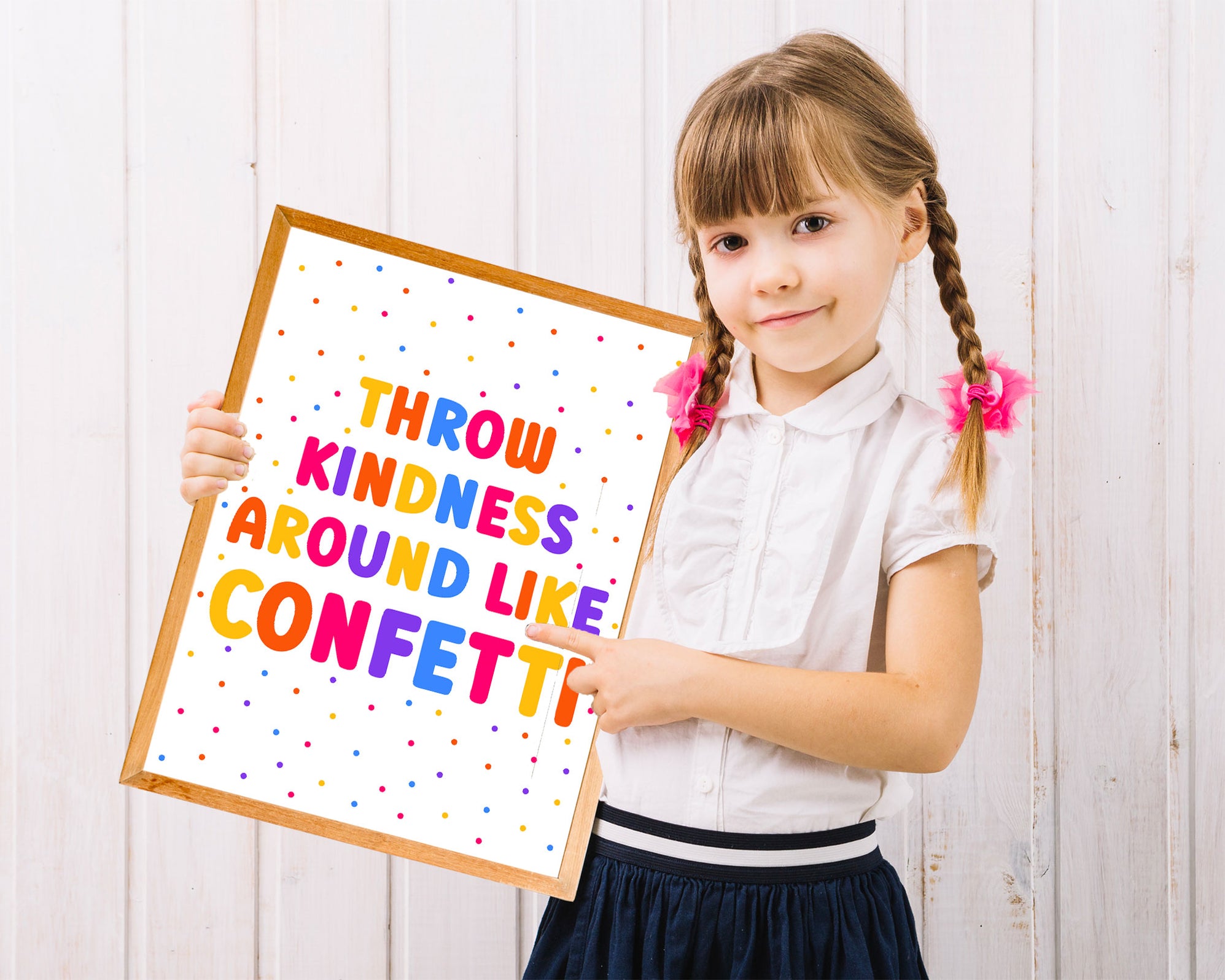 Printable Throw Kindness Around Like Confetti Poster, PDF Motivational ...