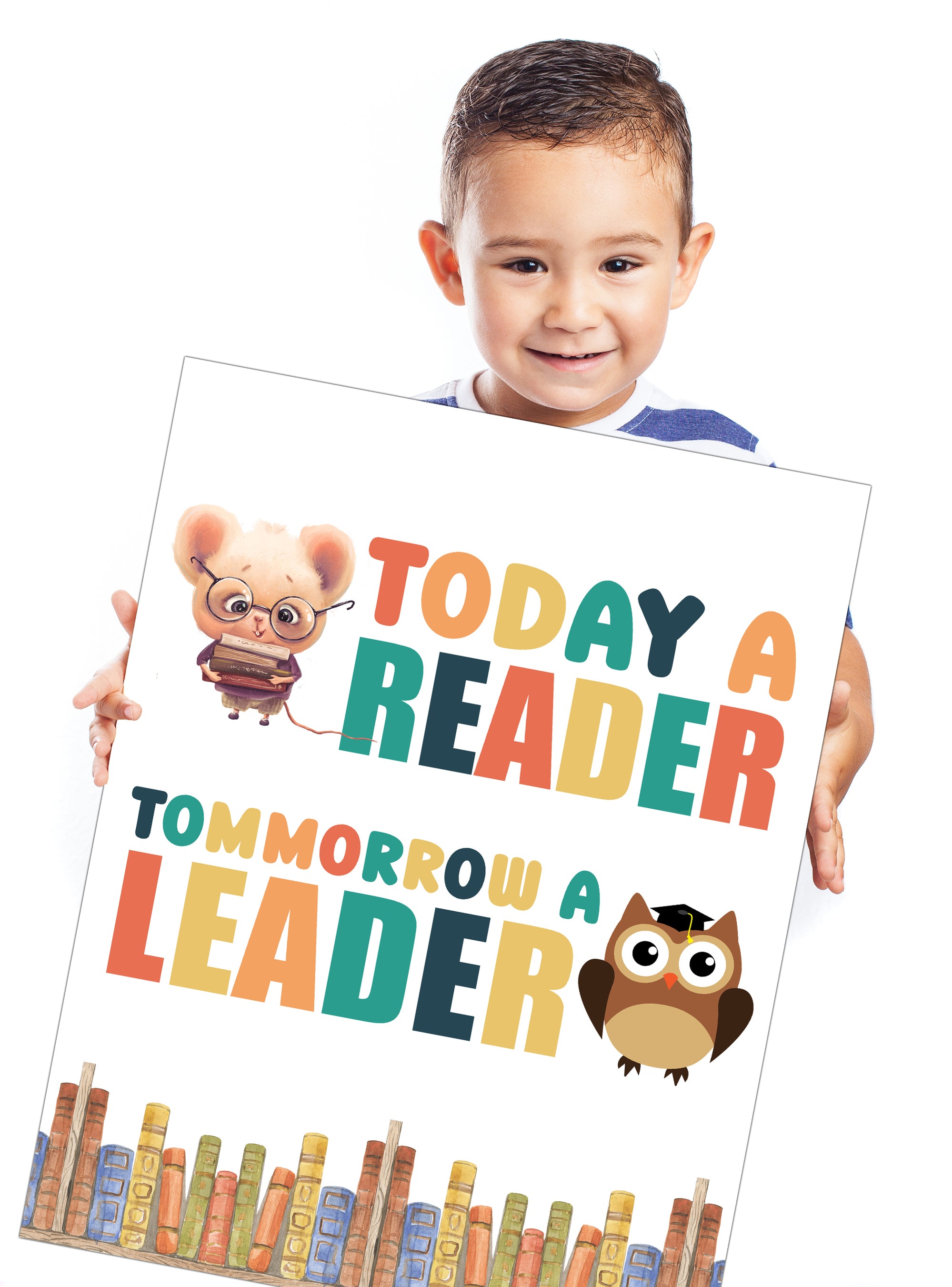 Printable Today A Reader Tomorrow A Leader, PDF Classroom Decor, Readi ...
