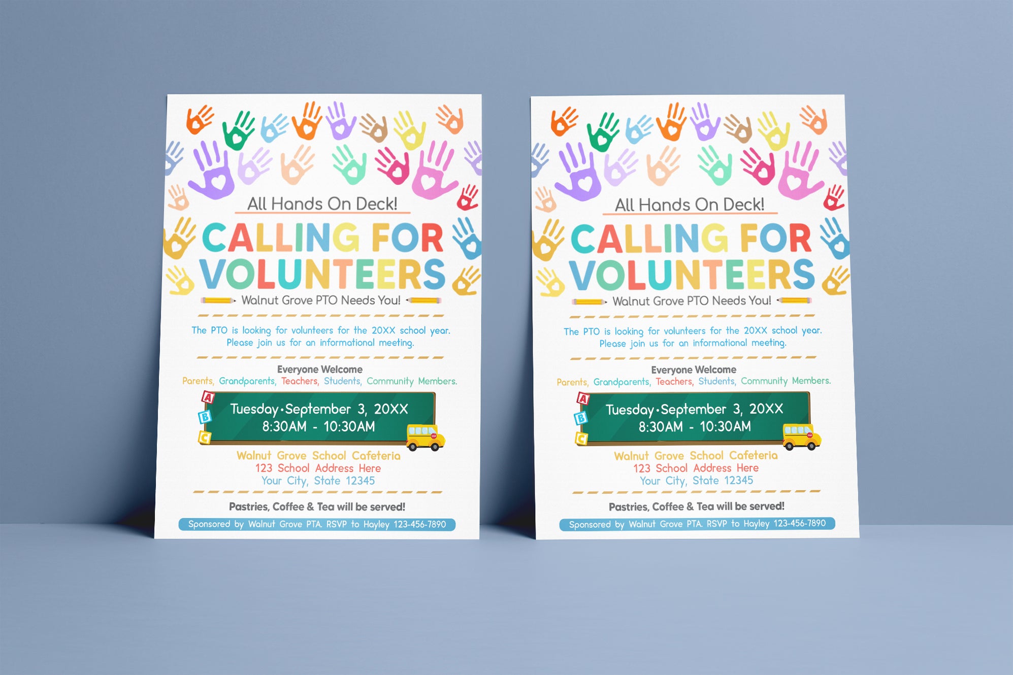 Editable Volunteer Recruitment Flyer Template — Posh Park