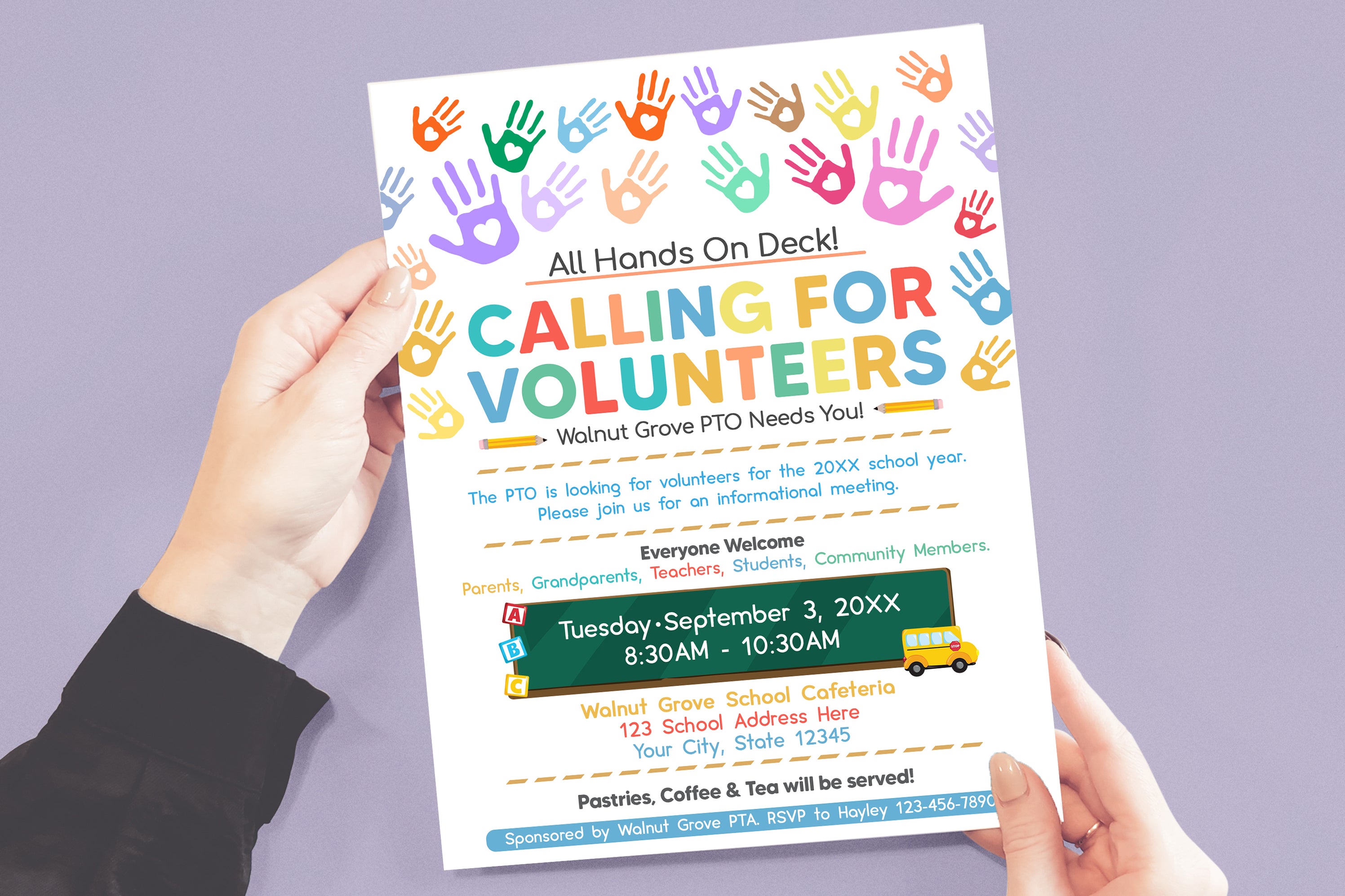 Editable Volunteer Recruitment Flyer Template — Posh Park