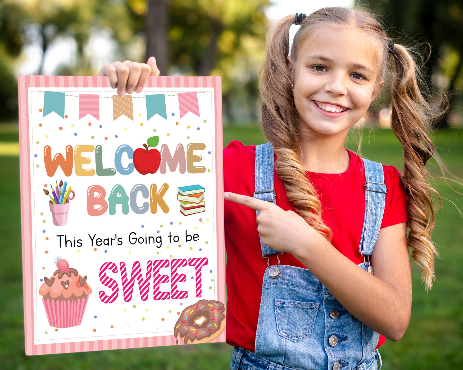 Printable Boho Welcome Back to School Sign PDF, This Year's Going to b ...
