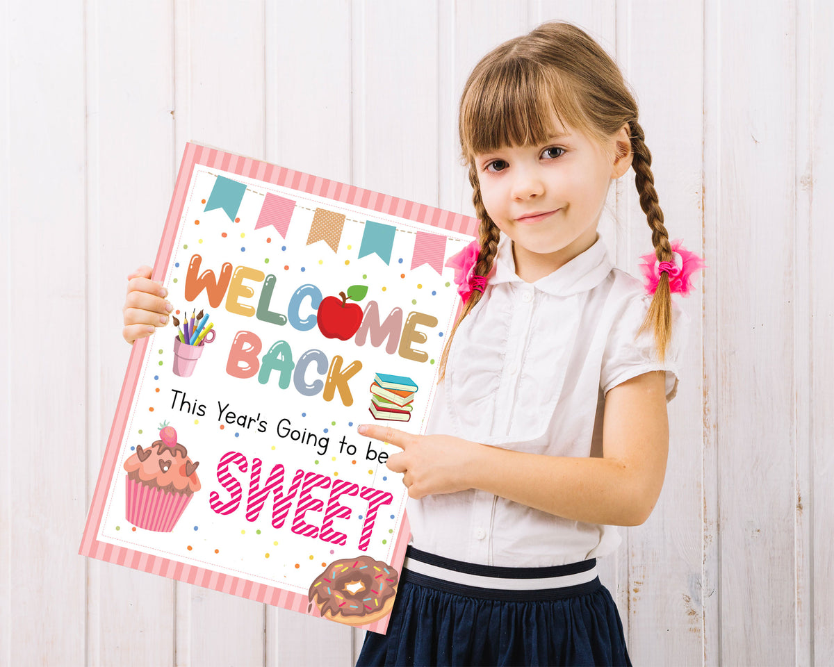Printable Boho Welcome Back to School Sign PDF, This Year's Going to b ...