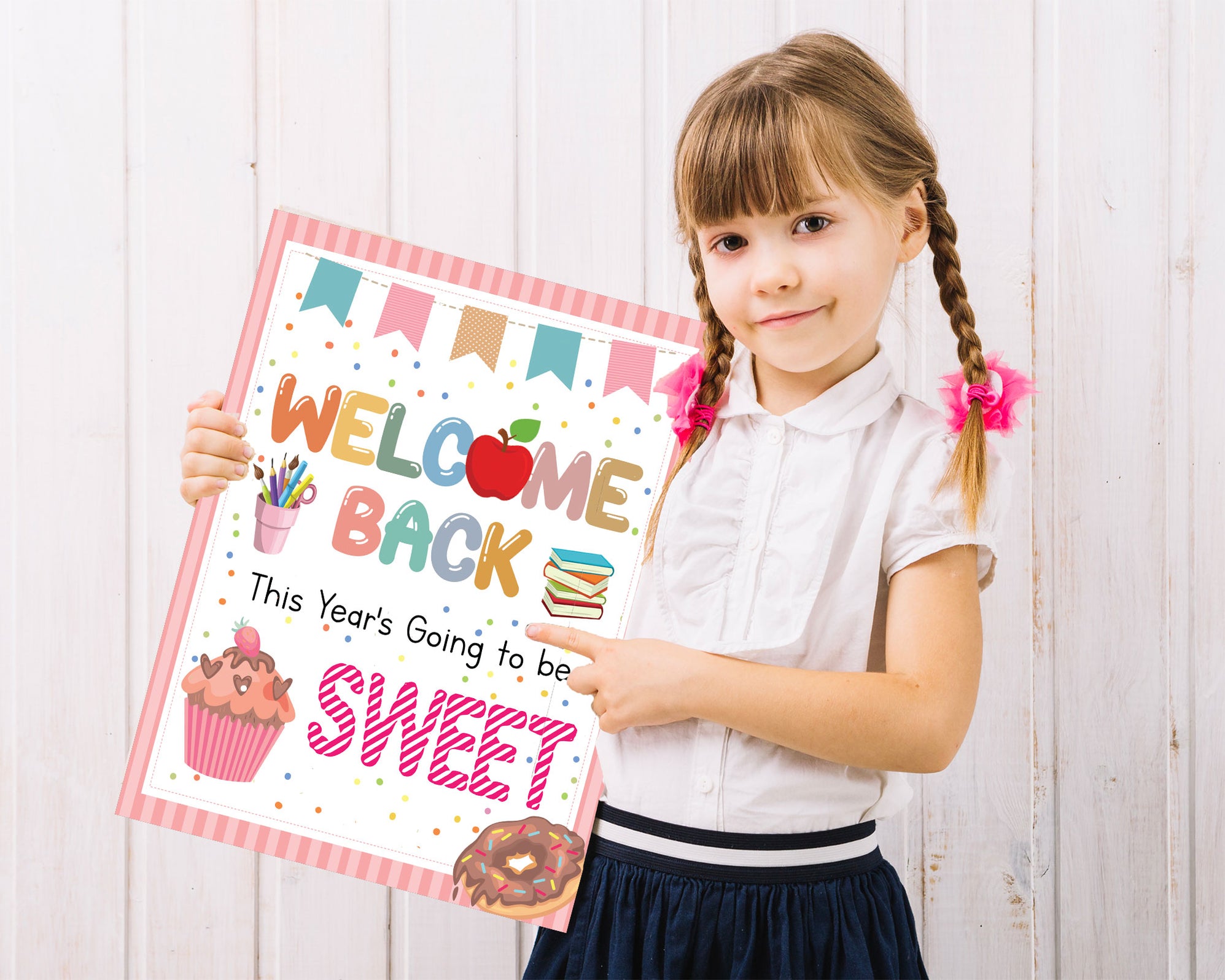 Printable Boho Welcome Back to School Sign PDF, This Year's Going to b ...