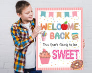 Printable Boho Welcome Back to School Sign PDF, This Year's Going to b ...