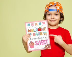 Printable Boho Welcome Back to School Sign PDF, This Year's Going to b ...