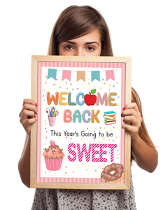 Printable Boho Welcome Back to School Sign PDF, This Year's Going to b ...