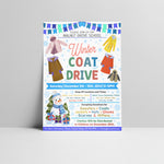 DIY Winter Coat Drive & Clothes Donations Flyer Template — Posh Park
