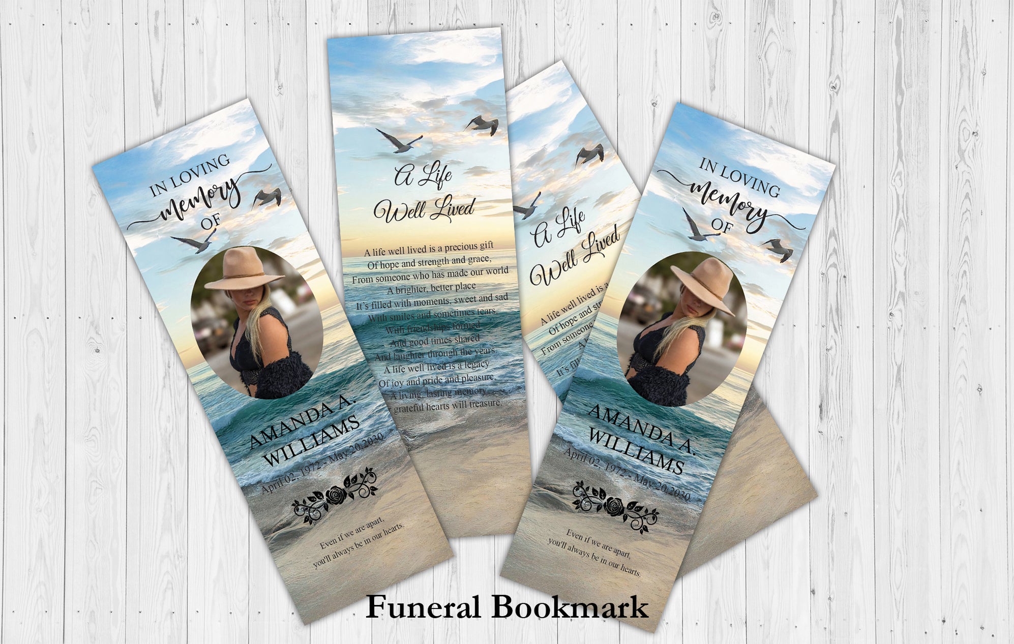 Ocean-Themed Funeral Program Template | 9 Piece Bundle — Posh Park
