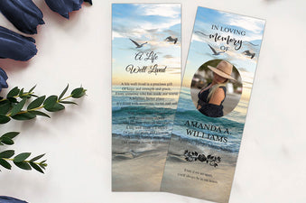 Ocean-Themed Funeral Program Template | 9 Piece Bundle — Posh Park