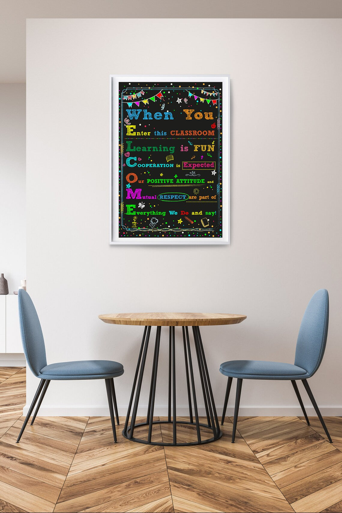 FREE Colorful Welcome to our Classroom Door Sign - Posh Park