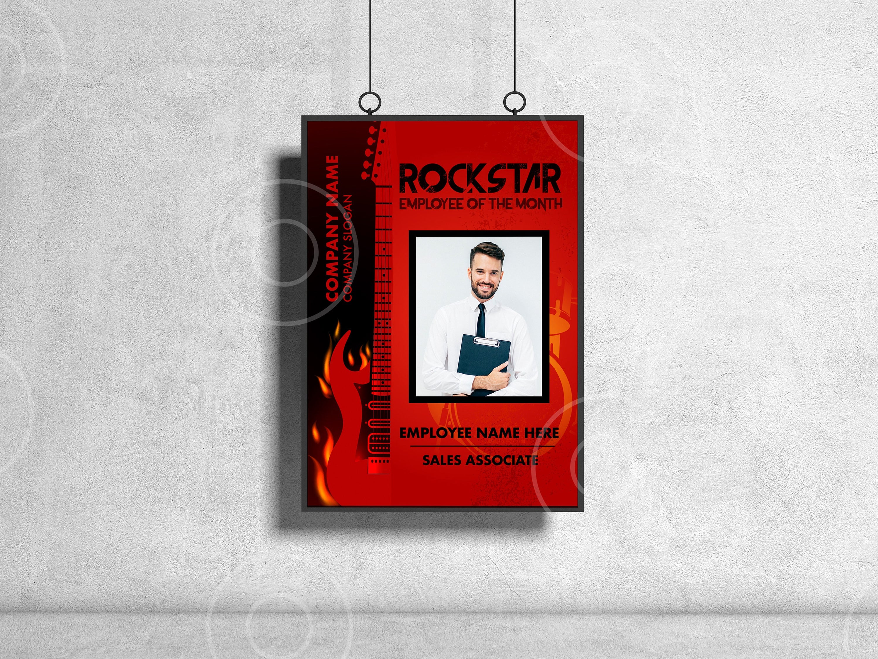 Editable Rockstar Employee of the Month Certificate | PRINTABLE Employ ...