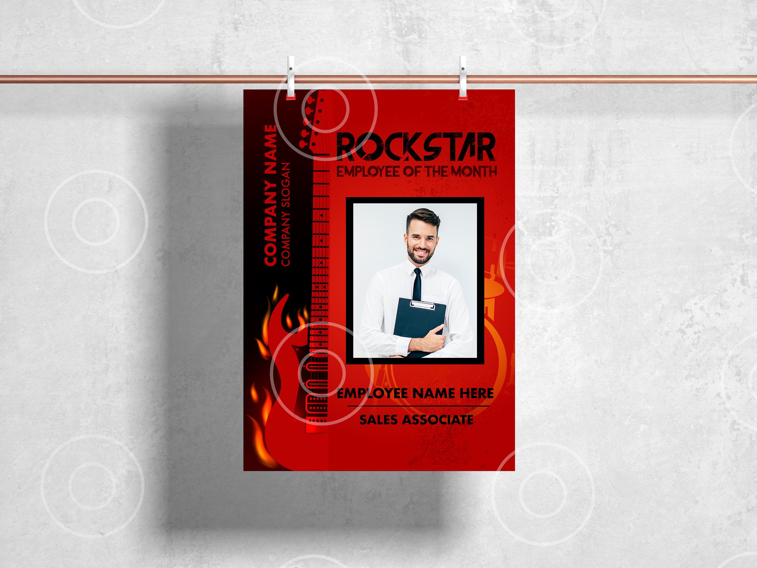 Editable Rockstar Employee of the Month Certificate | PRINTABLE Employ ...