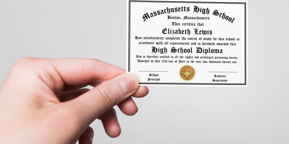 DIY Editable Mini High School Diploma Template — Posh Park