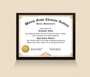 DIY Editable High School Diploma Template, Personalized Name High Scho ...