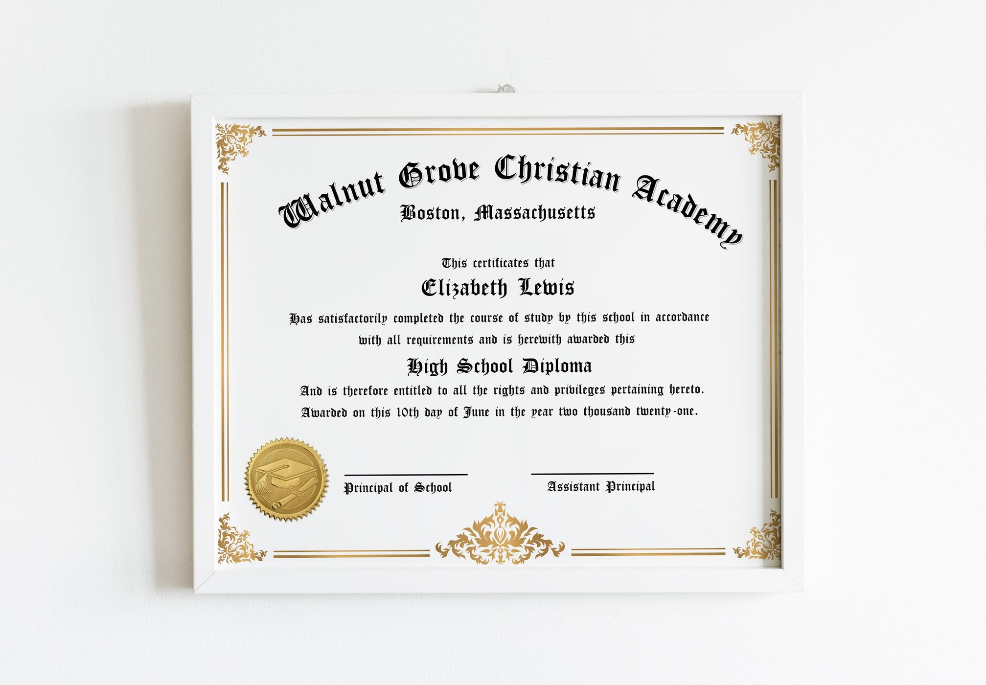 Printable High & Homeschool Graduation Diploma Templates — Posh Park