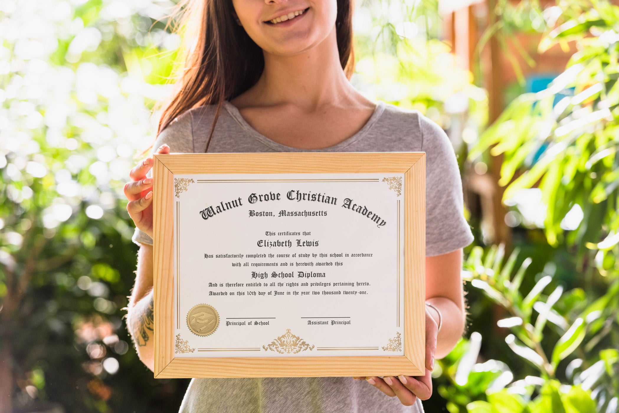 DIY Editable High School Diploma Template, Personalized Name High Scho ...