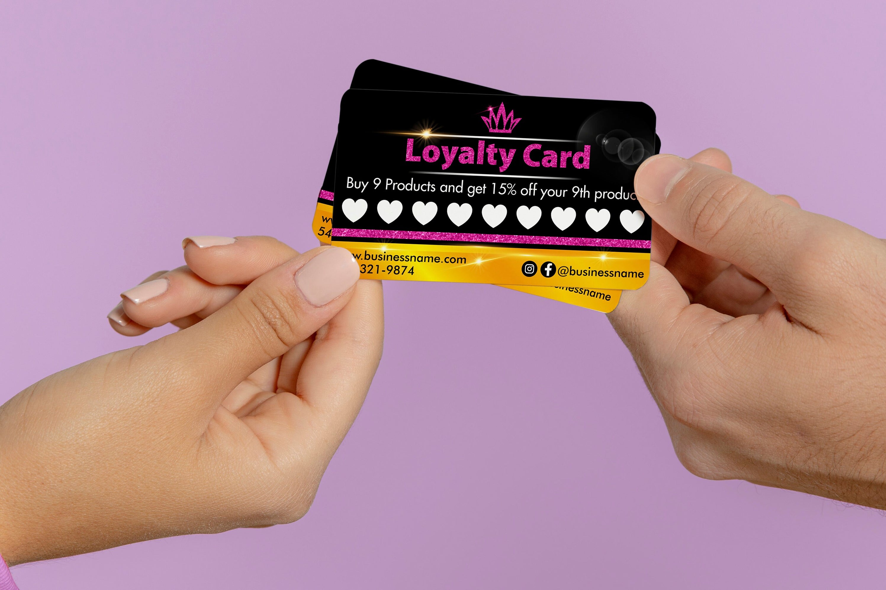 Editable Loyalty Cards for Your Business, Printable Loyalty Cards Temp ...
