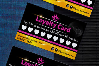 Editable Loyalty Cards for Your Business, Printable Loyalty Cards Temp ...