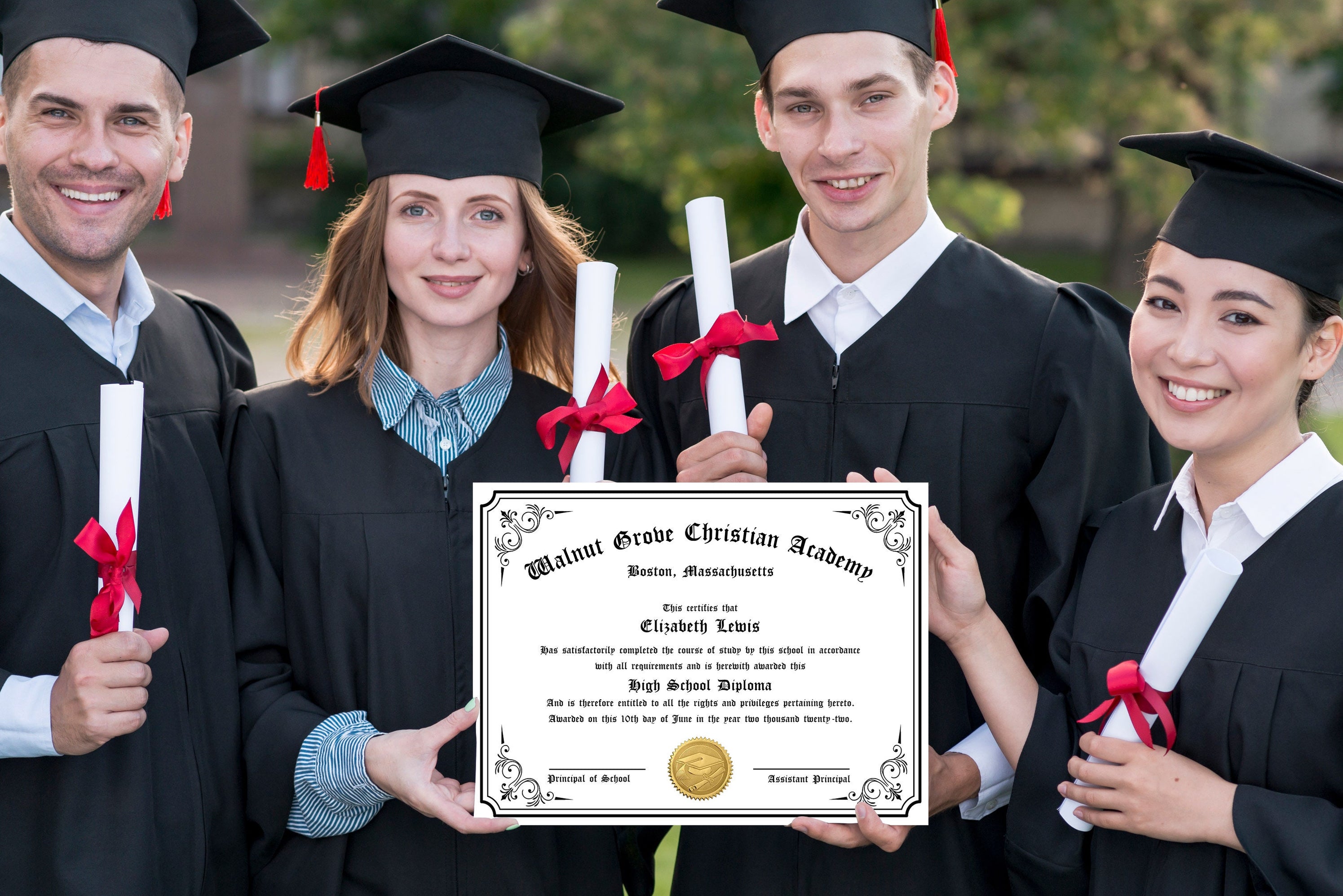 Printable Homeschool Graduation Diploma Certificate — Posh Park