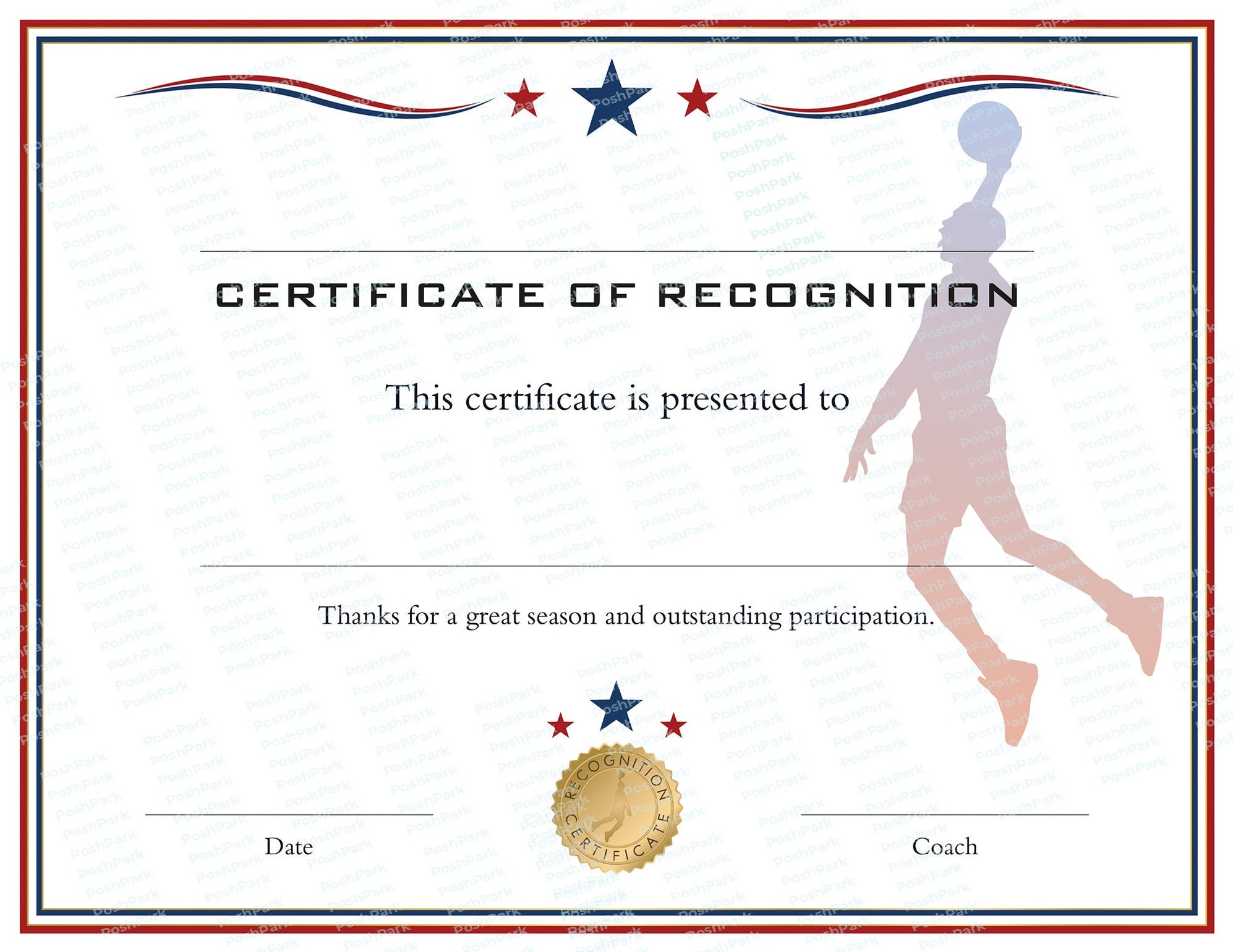 16 PRINTABLE End of Season Basketball Award Certificates - Posh Park