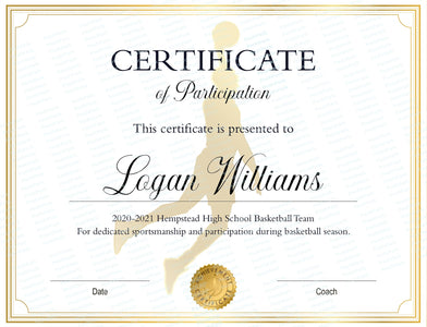 Editable Multi-Sport Participation Certificate Awards Bundle - Posh Park