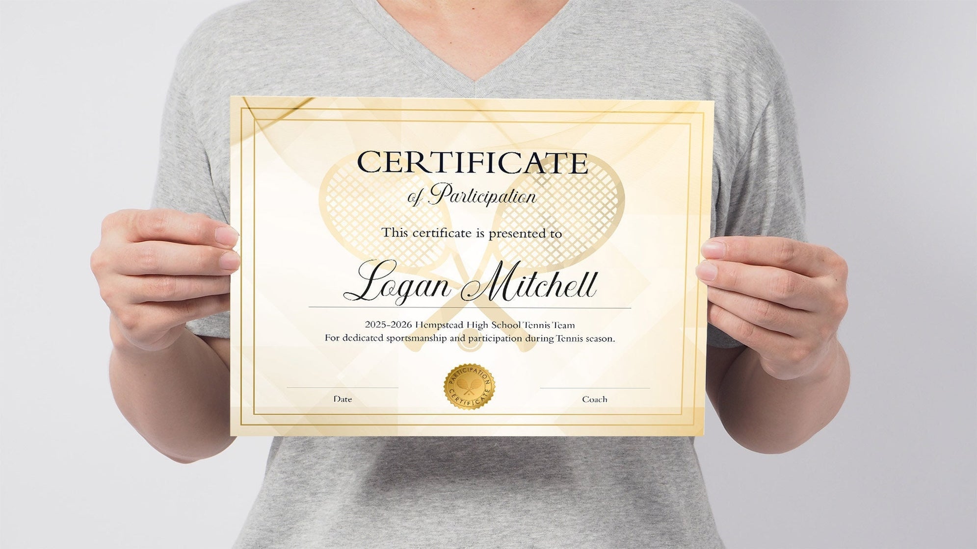 Editable Tennis Certificate, Customizable Printable Tennis Award with ...